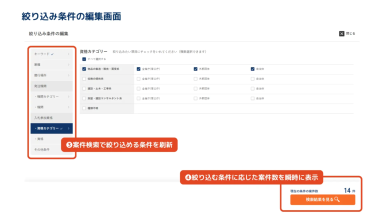 うるる 入札情報速報サービス「NJSS」、検索機能をリニューアル。 | SUGITEC｜建設業界の最新技術紹介